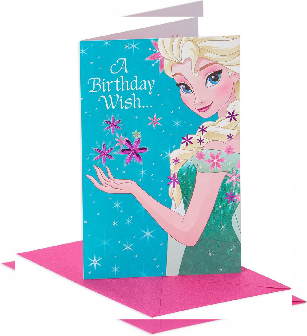 American Greetings Birthday Card for Kids (Frozen, Queen Frozen, Elsa ...