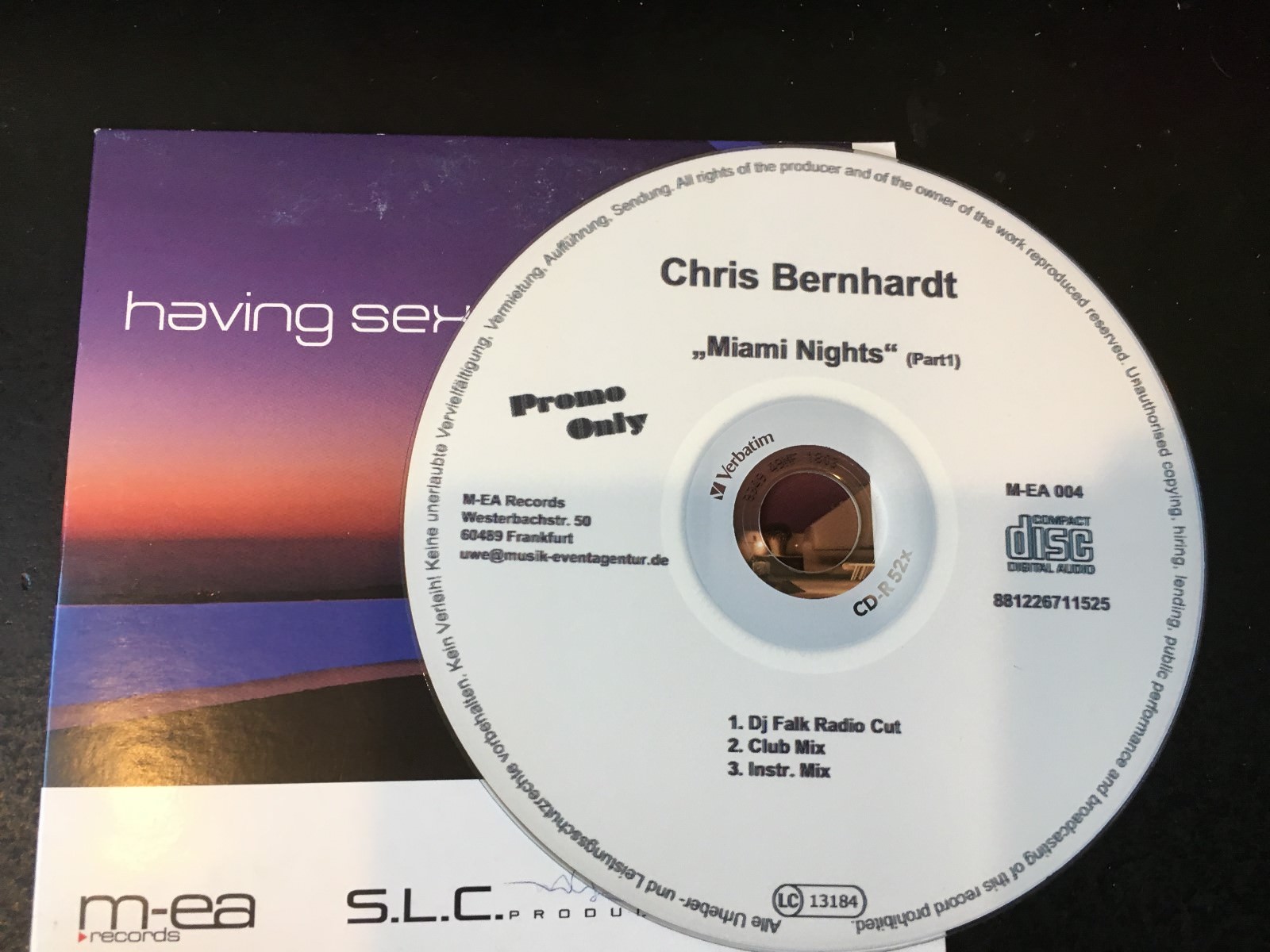 RARE PROMO CD Chris Bernhardt - Miami Nights (3 Mixes) M-EA Records | eBay