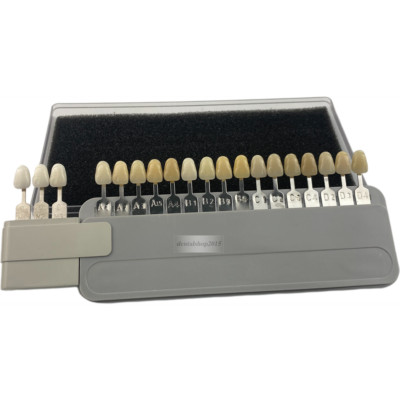 Porcelain Bleaching Guide Teeth Whitening 19 Colors A1-D4 Dental Shade ...