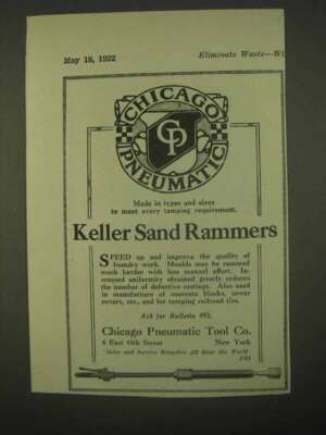 1922 Chicago Pneumatic Tool Keller Sand Rammers Ad | eBay