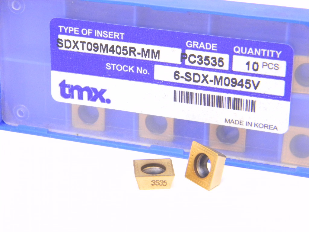 (10 Pcs) Toolmex SDXT 09M405R-MM Grade: PC3535 Carbide Inserts | eBay