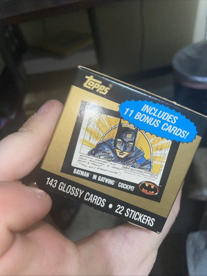 Vintage Topps Batman Movie Cards 1989 Collectors Limited Edition Sealed ...