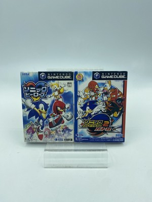 Sonic Heroes & Sonic Adventure 2 Battle Gamecube Japanese Import CASES ...