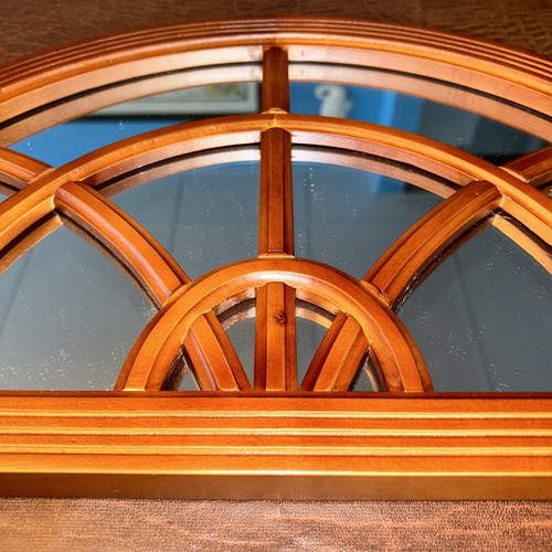 Wooden Arch Window Sash Half Moon Round Top Mirror Transom Over Door ...