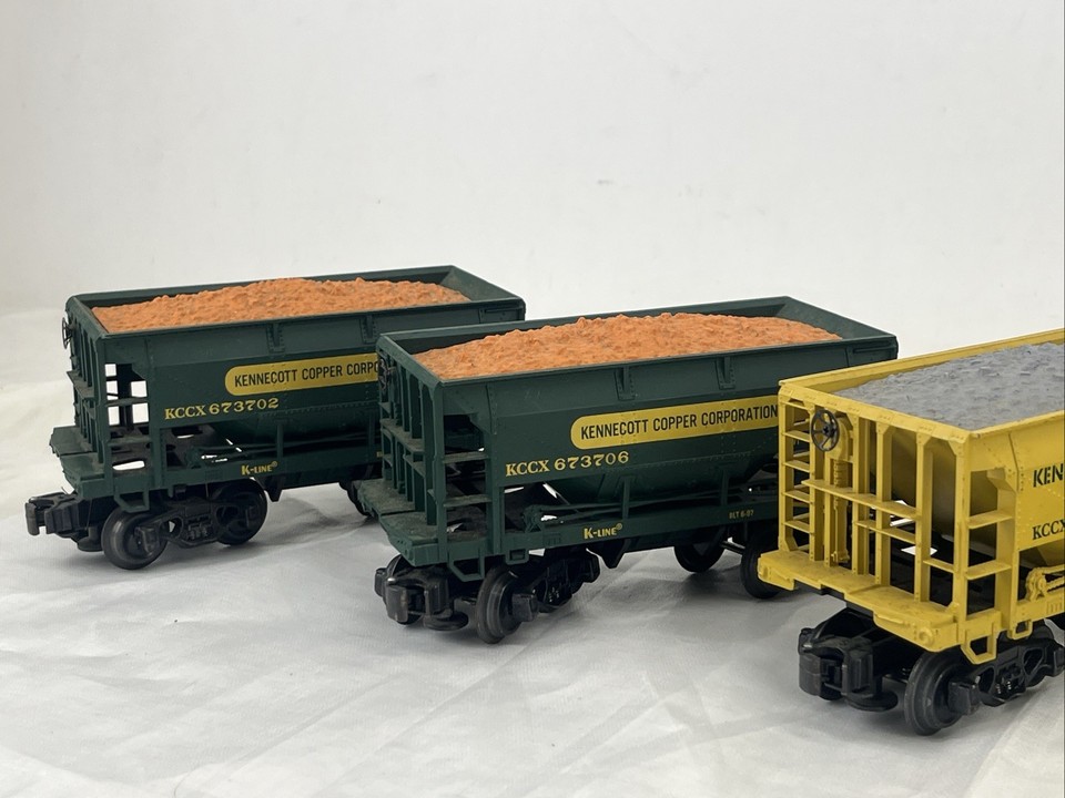 NICE Set K-Line K-6737 Kennecott Copper KCC Classic Ore 5 Car Set #’s 1 ...