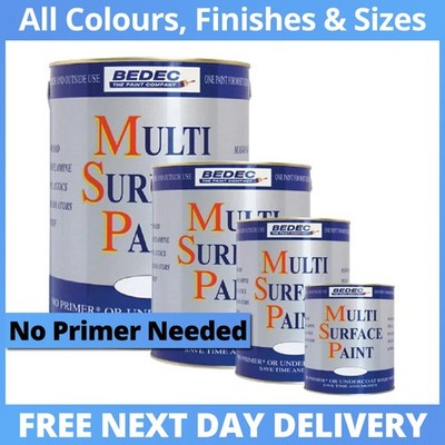 Bedec Multi-Surface Paint MSP. All In One. Interior/Exterior Gloss ...
