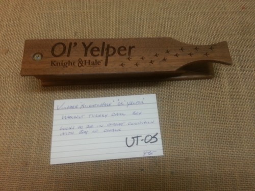 Vintage Knight & Hale "Ol' Yelper" Walnut Wood Turkey Call Box | eBay