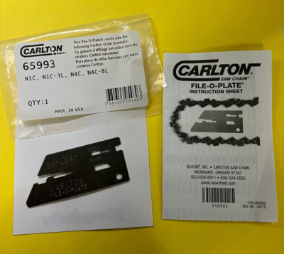 65993 Carlton FILE-O-PLATE 3/8" LO PRO 5/32" CHAINSAW FILE | eBay