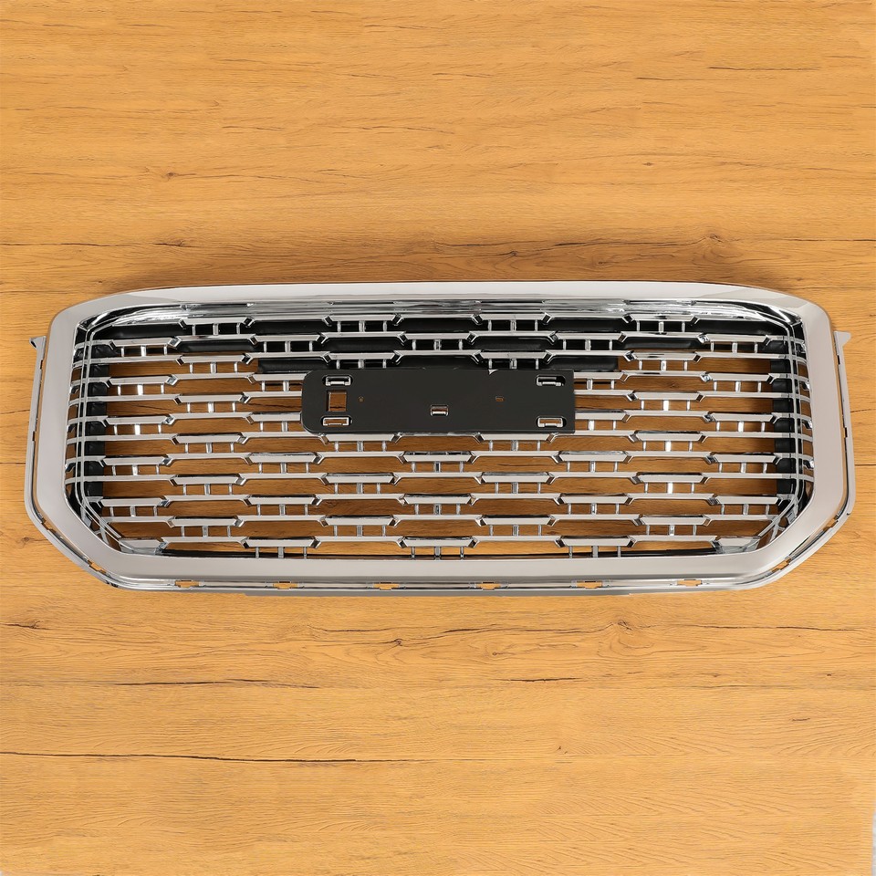 Chrome Front Upper Grille Mesh Grill For GMC Yukon/ Yukon XL Denali ...