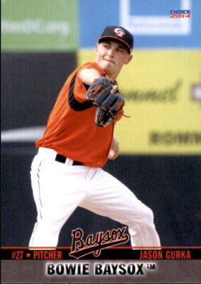 2014 Bowie Baysox Choice #13 Jason Gurka Chappell Hill Texas TX ...
