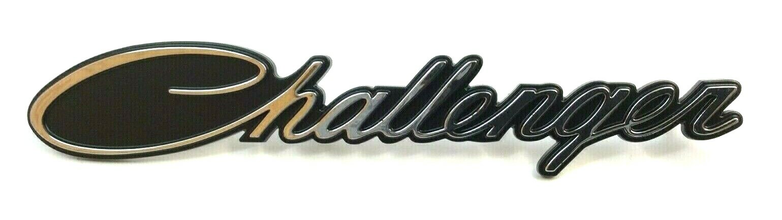 15-20 Dodge Challenger front grille chrome black Script Nameplate ...