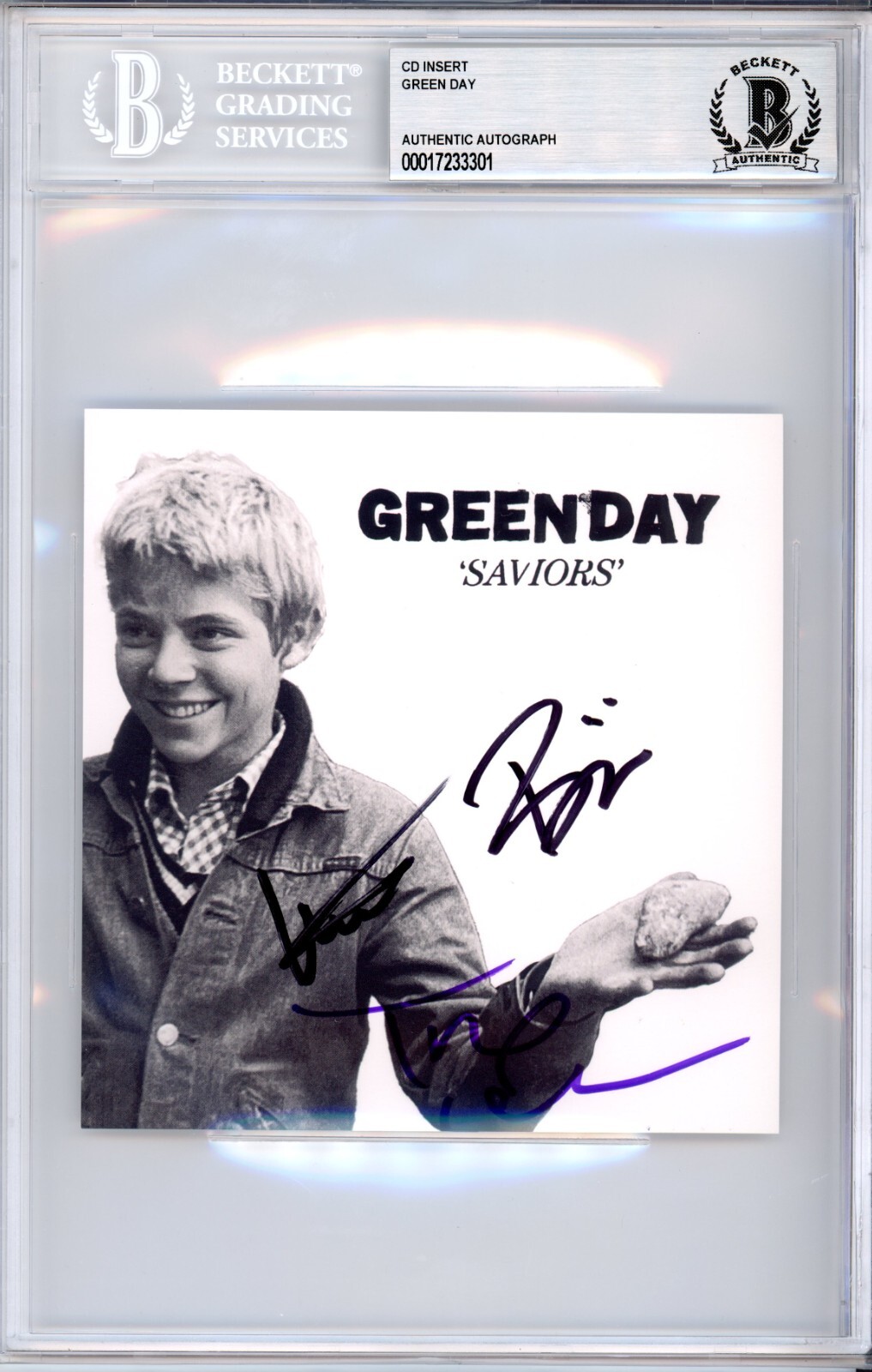 SIGNED Green Day Saviors CD Photo Picture BAS Beckett COA Autographed ...