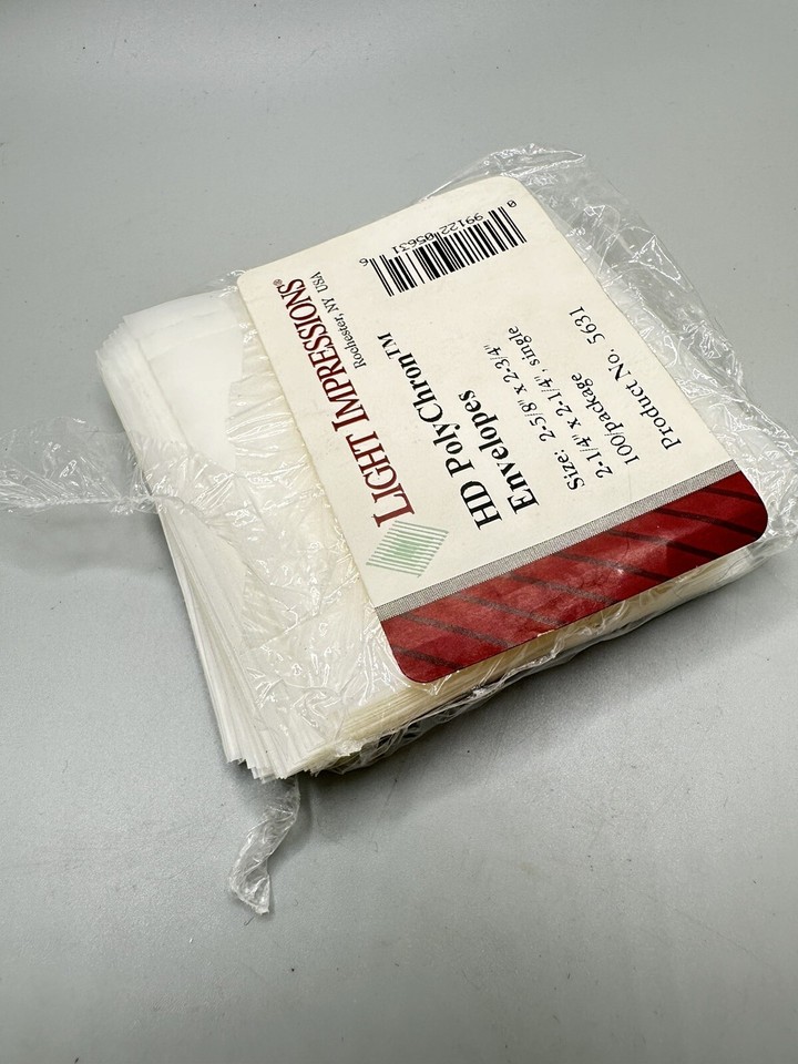 Light Impressions Polychron Negative Storage Envelopes 2 5 8 X 3 4 100 ...