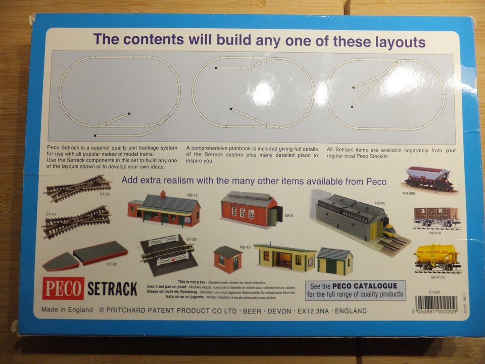 Peco N Gauge ST300 ST-300 Starter Track Set 1st radius railway train ...