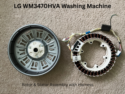 Motor Assembly for LG WM3470HWA Washing Machine, Rotor & Stator ...