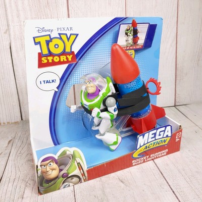 NEW 2011 Toy Story Rocket Running Buzz Lightyear Action Pull String ...