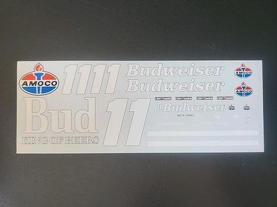 1992 Bill Elliott #11 Budweiser Bud Ford 1:24 Car Decal - Waterslide ...