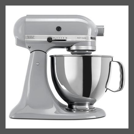 KitchenAid 5QT Tilt-Head Stand Mixer Metallic Chrome Artisan Series 5qt ...