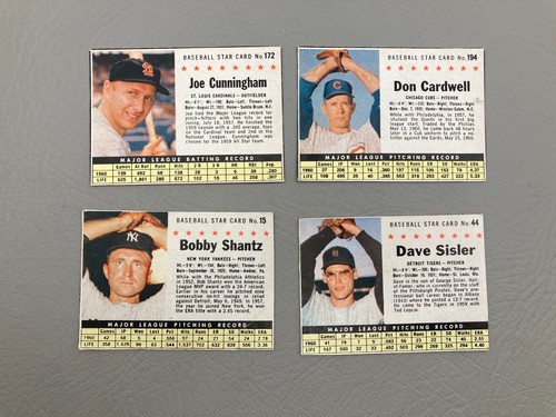1961 Post Cereal Baseball Card Lot of 18 | eBay