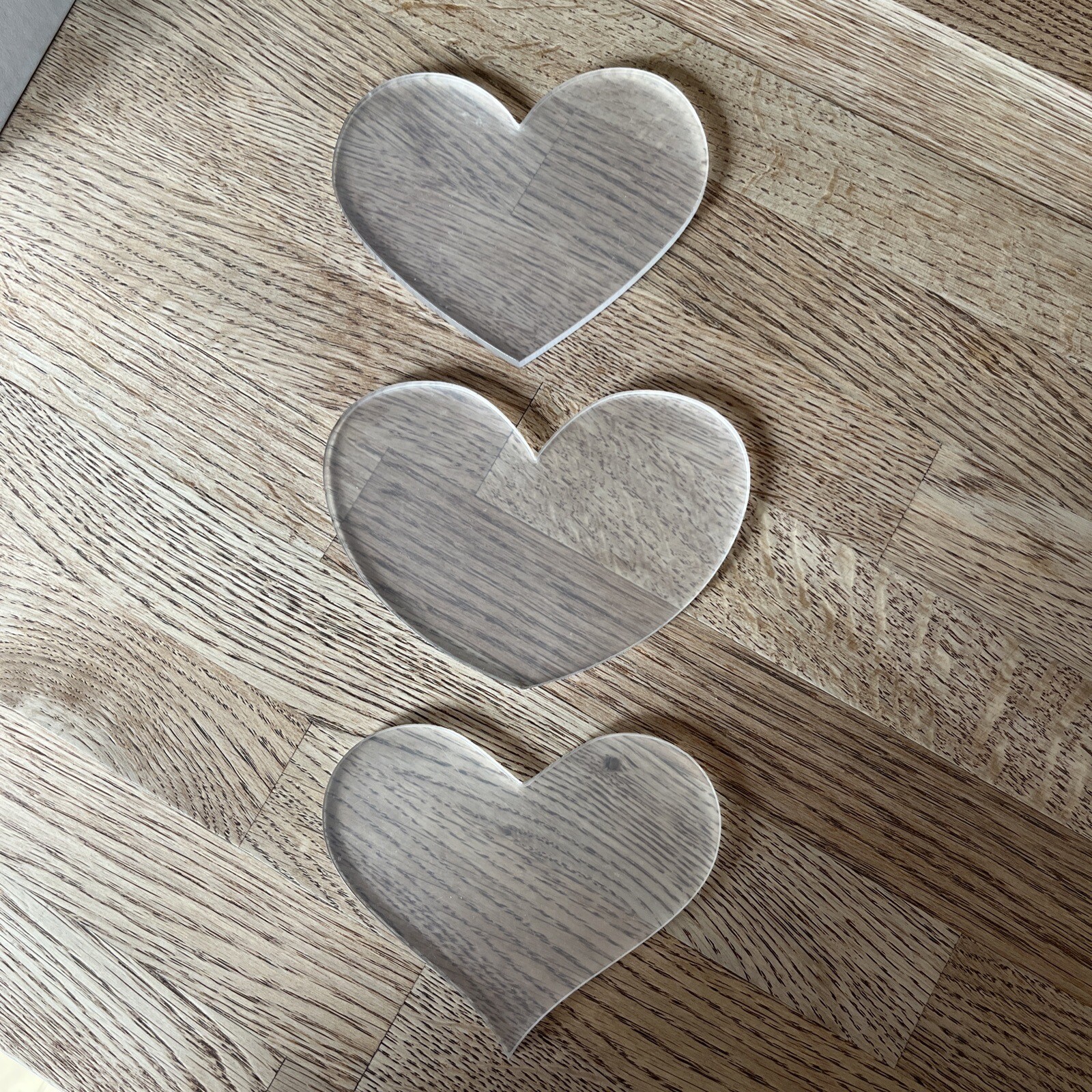 Acrylic Router Template - Hearts X 3 | eBay UK