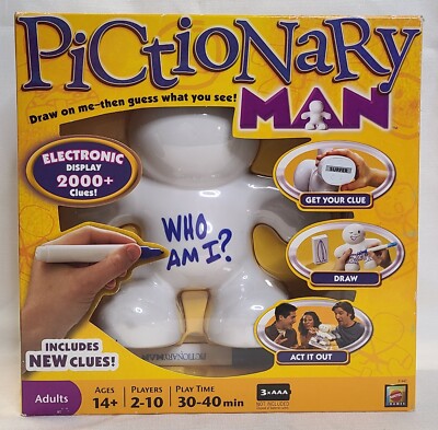 Pictionary Man Game Mattel Electronic Draw on me then guess what you ...