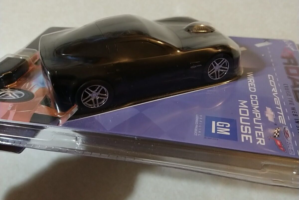 The Original Road Mice Computer Mouse Black Corvette Wired GM Official ...