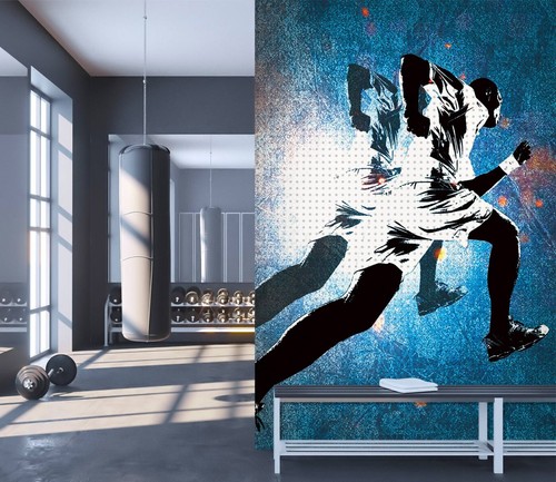 3D Running Gym A5793 Business Wallpaper Wall Murals Self-adhesive ...
