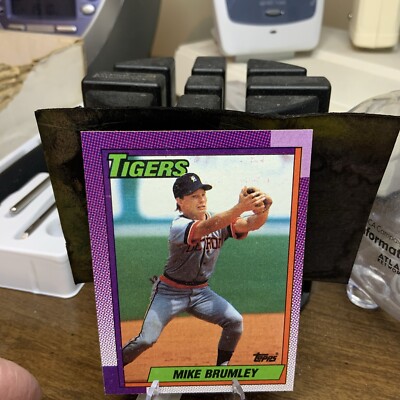 1990 Topps #471 Mike Brumley Detroit Tigers Baseball Card O/C Nm | eBay