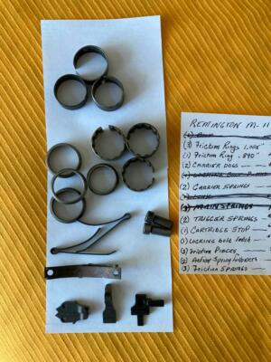 Remington Model 11 Parts Choice Friction Rings Carrier Dogs Springs and ...