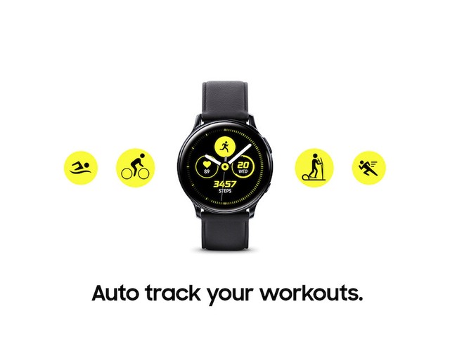 Samsung Galaxy Watch Active 2 SM-R835 40mm Stainless Steel Case with ...