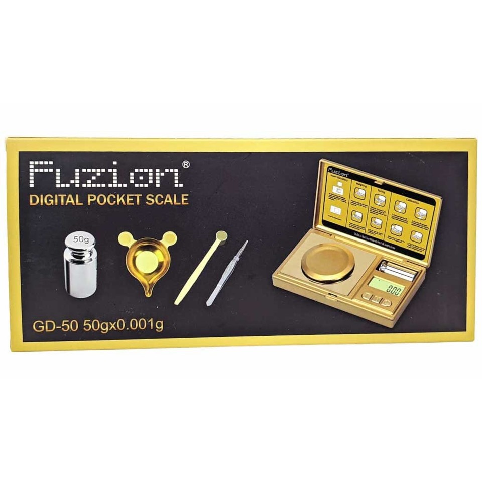 Gold Fuzion High Precision Milligram Scale, 50g × 0.001g Digital Pocket ...