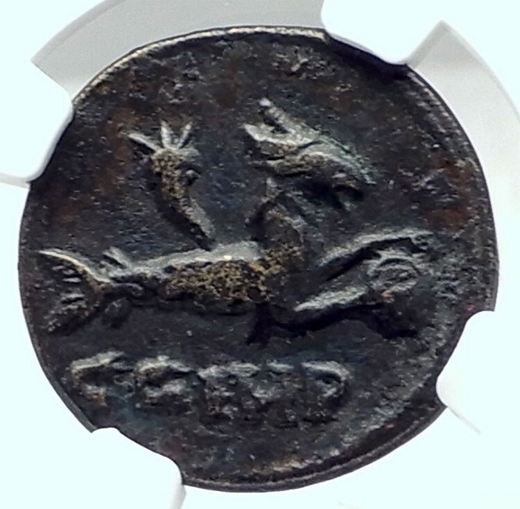 CARACALLA Genuine Parion Parium Mysia Ancient Roman Coin CAPRICORN NGC ...
