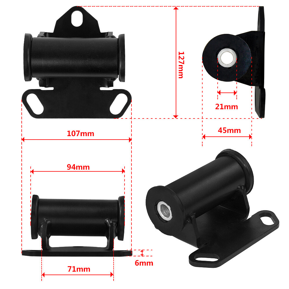 Engine Mount Adapter Plates LS Swap Kit For Sonoma S10 S15 Blazer LSX ...