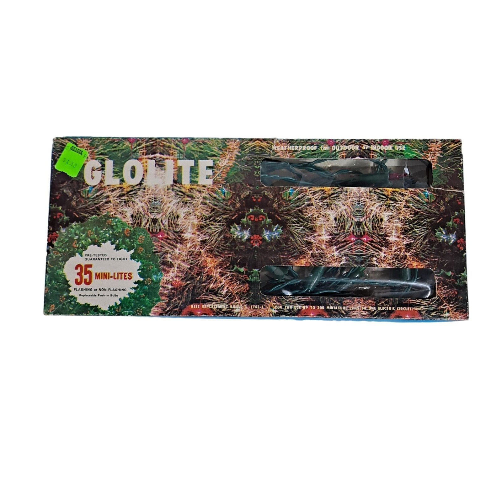 Vintage Glolite Christmas Lights 35 Mini Lites Box Holiday Retro 1970s ...