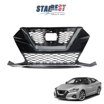 For Nissan Maxima 2019-2021 New Front Grille W/Chrome Trim Replacement ...