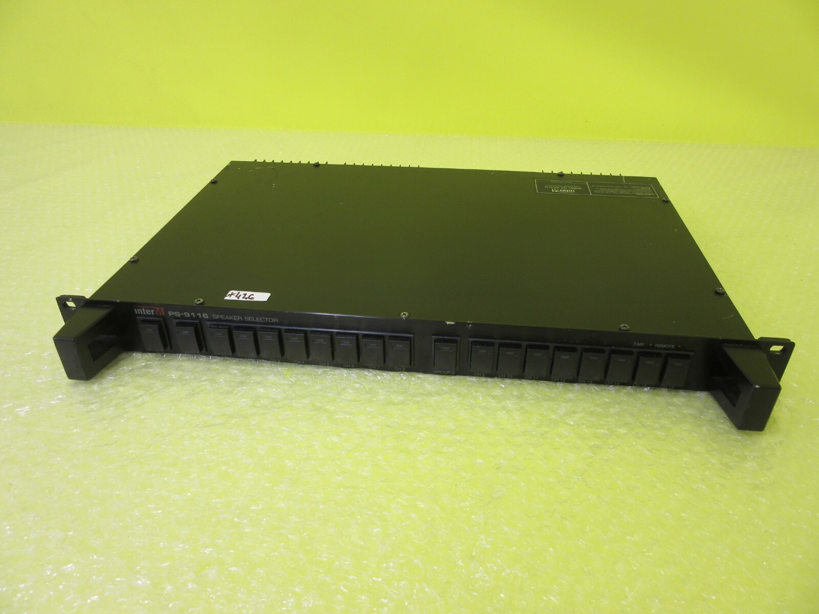 INTERM PS-9116 SPEAKER SELECTOR _ 6 MONTHS WARRANTY INVOICE *426 | eBay