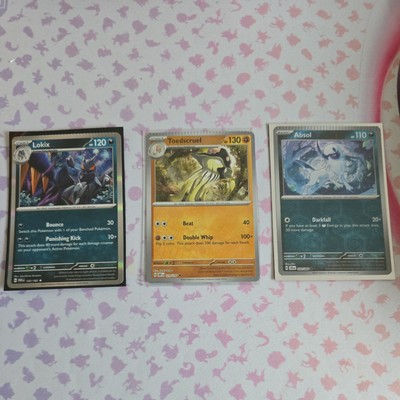 Lokix,Toedscruel,Absol Crimp Error Pokemon Card | eBay