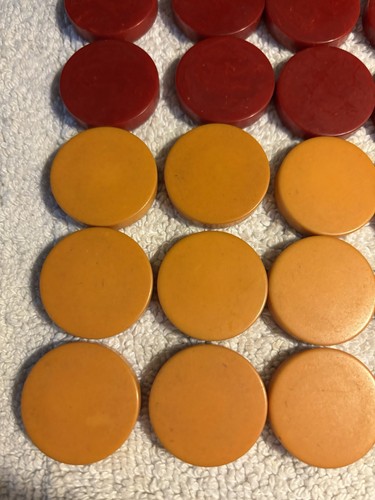 Vintage Lot of 30 Bakelite Backgammon Chips Marbled Red & Butterscotch 1.25“ | eBay