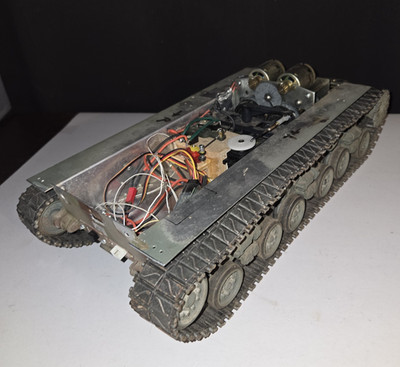 Vintage Tamiya 1/16 M4 Sherman Chassis Radio Control Tank - Untested AS ...