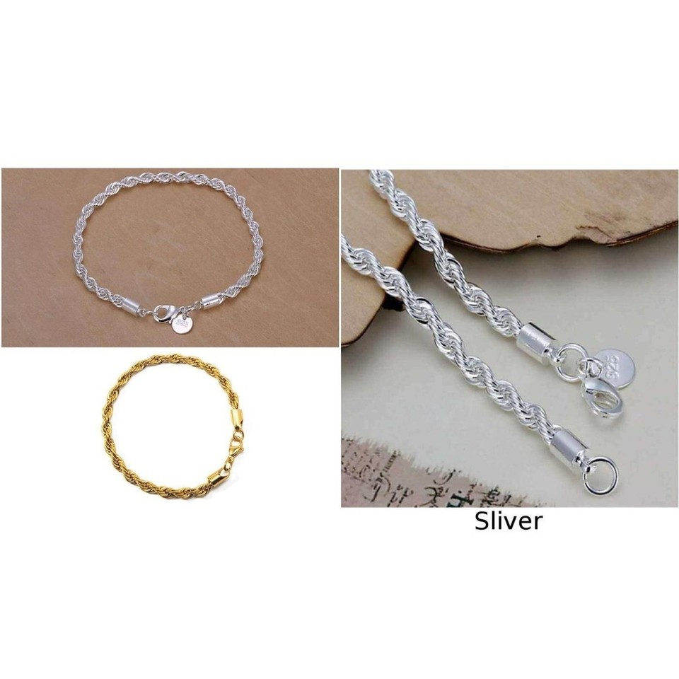 Bead Beads Bracelet Silver Plated Design Womens Jewelry Real Bracelets ...
