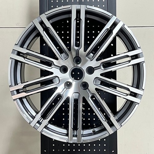 20" TURBO STYLE GUNMETAL MACHINE WHEELS RIMS FITS AUDI Q7 QUATTRO TDI ...