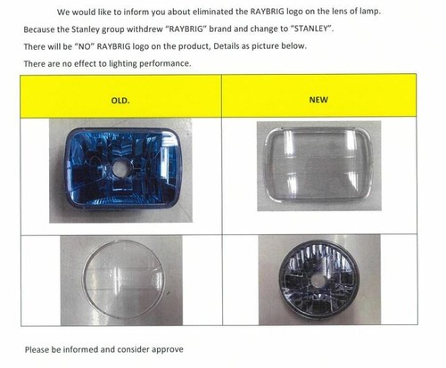 7x6 STANLEY Headlight For Toyota Nissan Silvia Gazelle 180SX AE86 mr2 ...