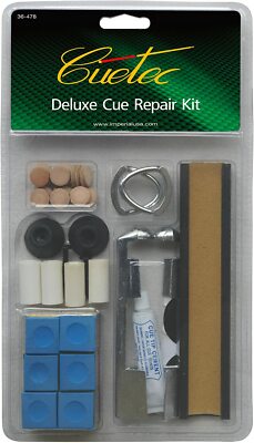 CUETEC BRAND DELUXE POOL TABLE BILLIARD CUE STICK TIP FIX TIPS REPAIR ...