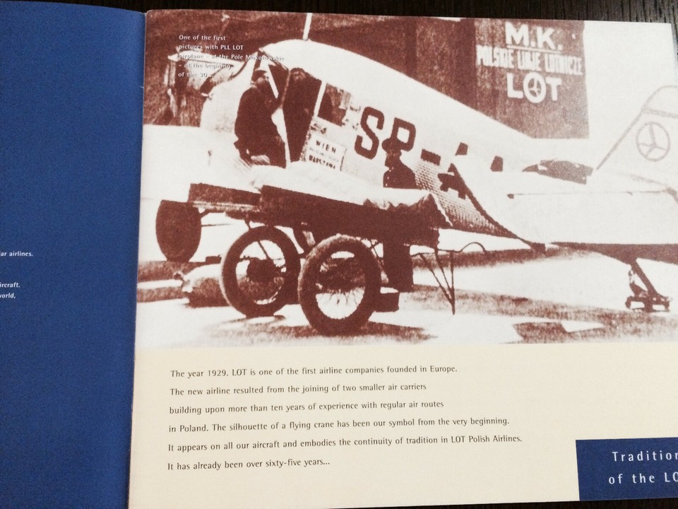 LOT POLISH AIRLINES PROFILE 1994 BROCHURE B767 B737 ATR72 ROUTE MAP | eBay