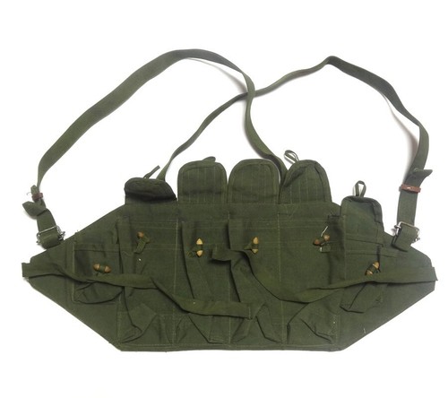 Vietnam War Original Chinese Army Type 81 Canvas Chest Rig Ammo Pouch ...