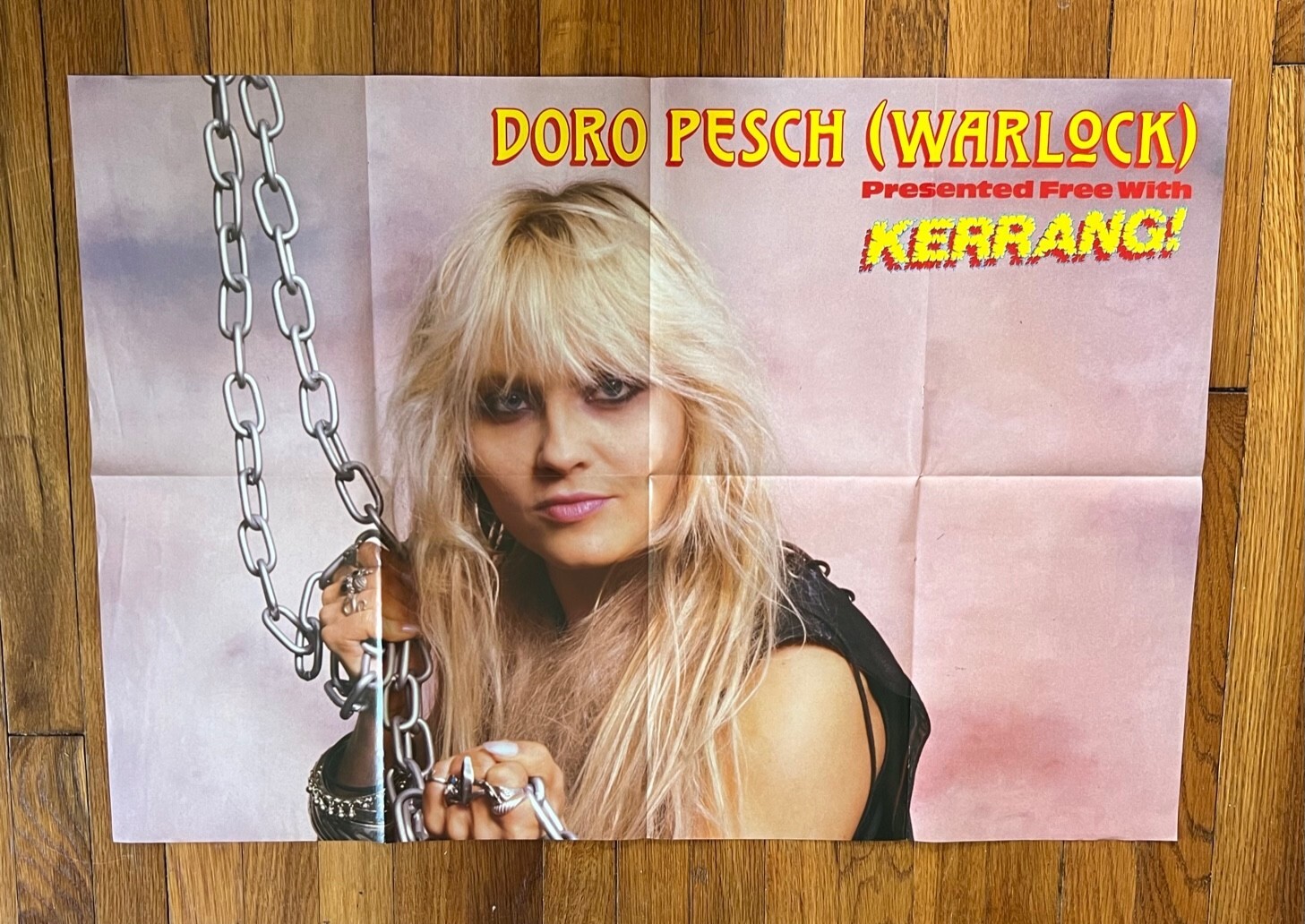 Iron Maiden / Doro Pesch of Warlock RARE original [Kerrang] poster | eBay