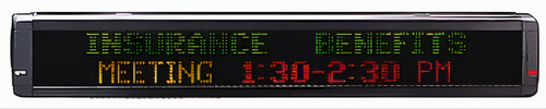 Ams Alpha 4160c Multicolor Programmable Led Indoor Sign Message Board ...