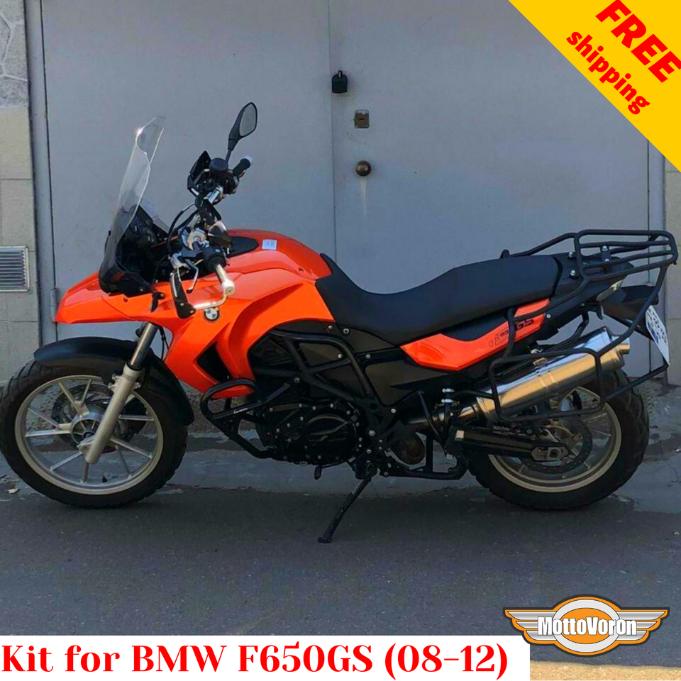 For BMW F650GS TWIN Engine guard Luggage rack System Crash bars Kit ...
