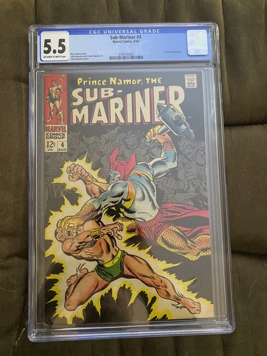 Sub-Mariner #4 (Marvel Comics August 1968) CGC 5.5 | eBay