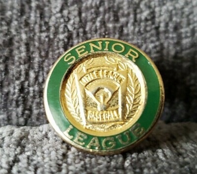 Vintage Little League Baseball Senior League Lapel Pin Badge ou6 sports ...